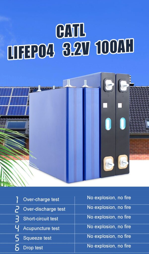 CATL LFP เซลแบตเตอรี่แบบแท่ง 3.2V 100A – Solar Thai